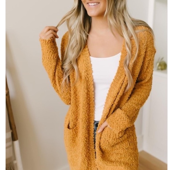 Jackets & Coats | Popcorn Cardigan Sweater Womens Open Front Half ...